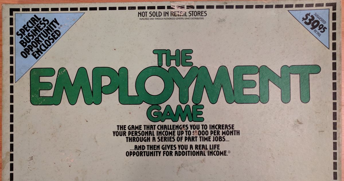 The Employment Game | Board Game | BoardGameGeek