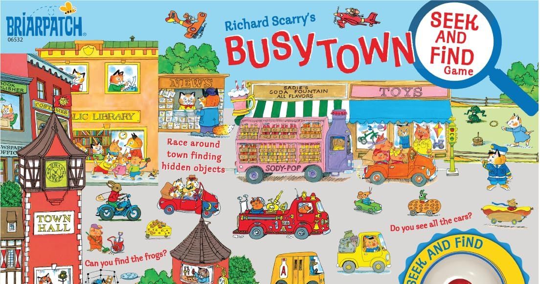 Jogo Richard Scarry Busytown Busy Busy Town Cartonado Richard