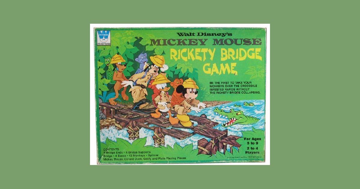 Mickey Mouse Rickety Bridge Game | Board Game | BoardGameGeek