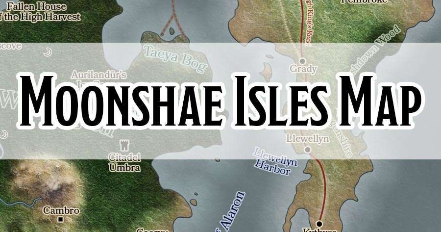 Moonshae Isles Map | RPG Item | RPGGeek