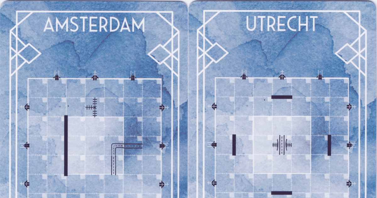 Railroad Ink: Utrecht and Amsterdam Blueprint Promo Card | Board Game ...
