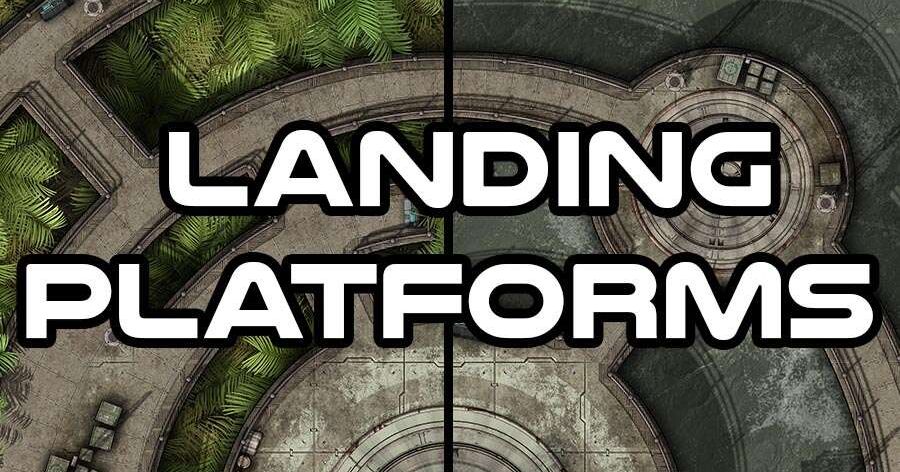 Heroic Maps: Landing Platforms | RPG Item | RPGGeek