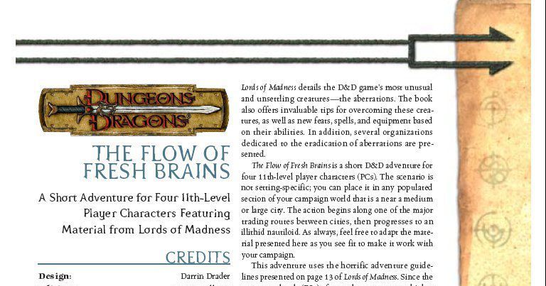 The Flow of Fresh Brains | RPG Item | RPGGeek