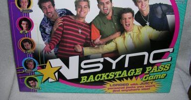 N Sync Backstage Pass Game | Board Game | BoardGameGeek