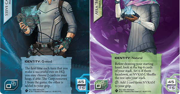 Android: Netrunner – Alternate Art Steve Cambridge: Master Grifter / Ayla "Bios" Rahim: Simulant ...
