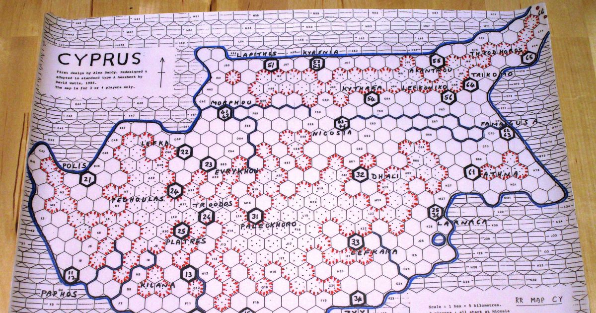 Railway Rivals Map CY: Cyprus | Board Game | BoardGameGeek
