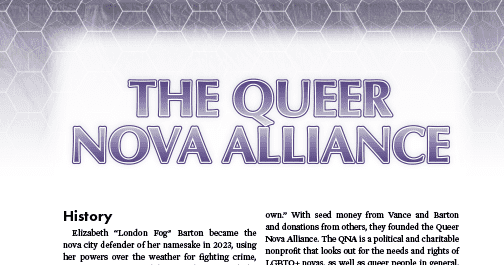 The Queer Nova Alliance | RPG Item | RPGGeek