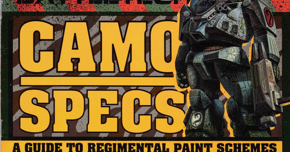 Camo Specs: A Guide to Regimental Paint Schemes | RPG Item | RPGGeek