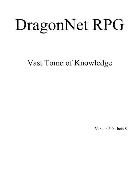 DragonNet RPG | DragonNet RPG