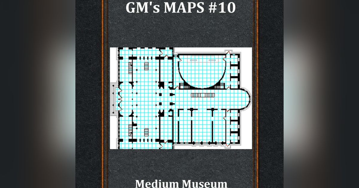 GM's Maps 010: Medium Museum | RPG Item | RPGGeek