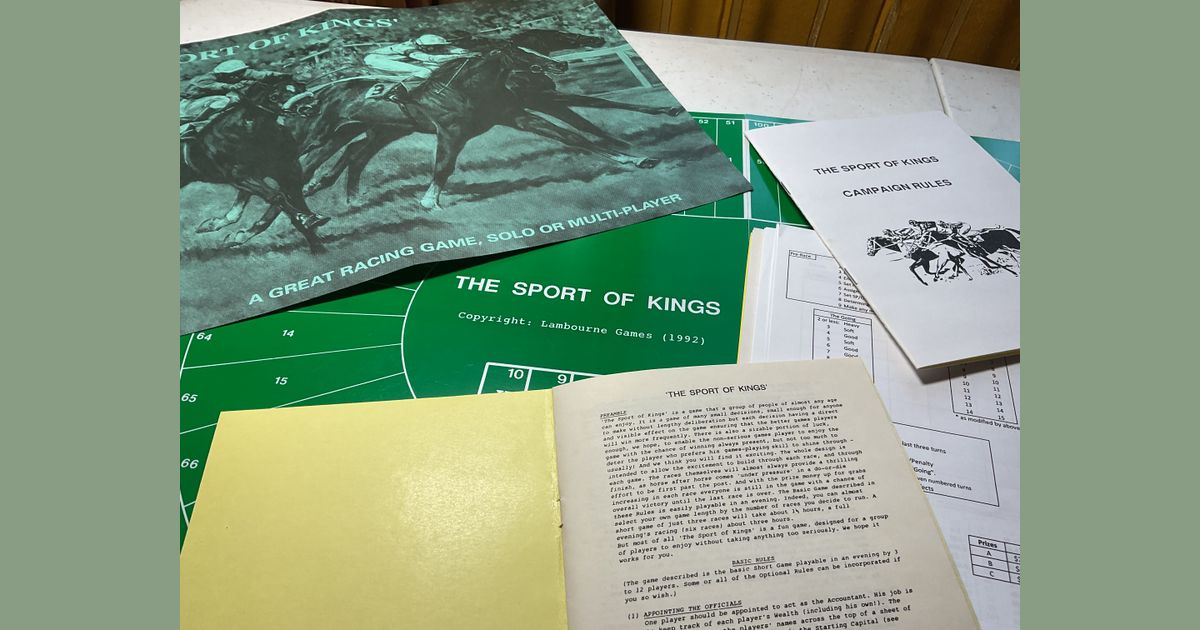 Coming Soon - The Sport of Kings | The Game Bistro | BoardGameGeek