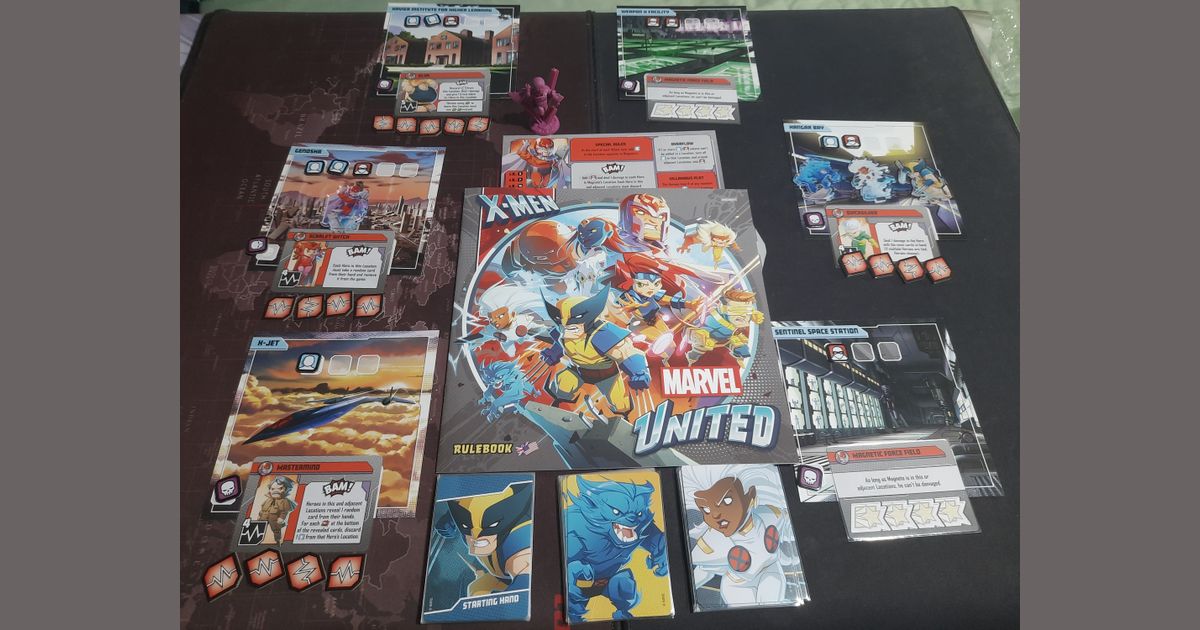 Marvel United: X-Men - July 2024 - Wolverine, Beast, Storm vs Magneto ...