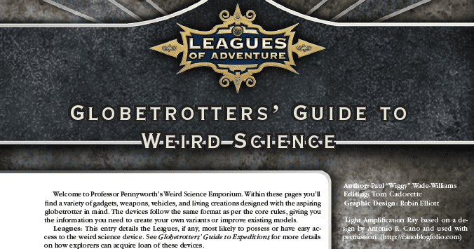 Globetrotters' Guide to Weird Science | RPG Item | RPGGeek