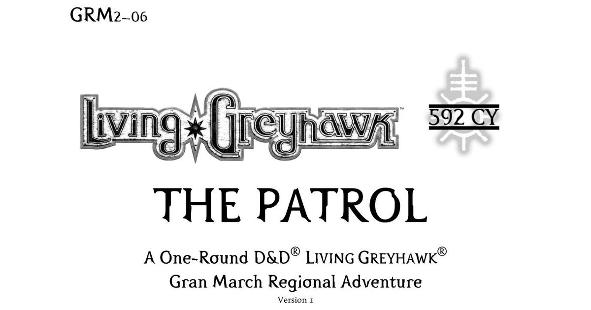 GRM2-06: The Patrol | RPG Item | BoardGameGeek