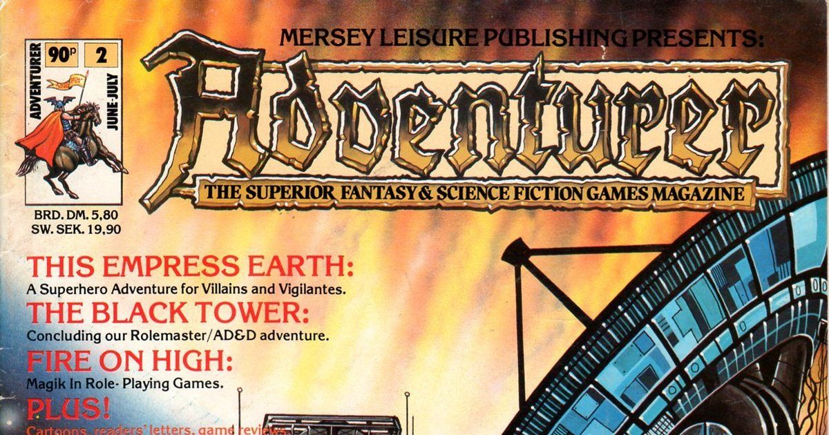 Adventurer (Issue 2 - Jun 1986) | Issue | RPGGeek