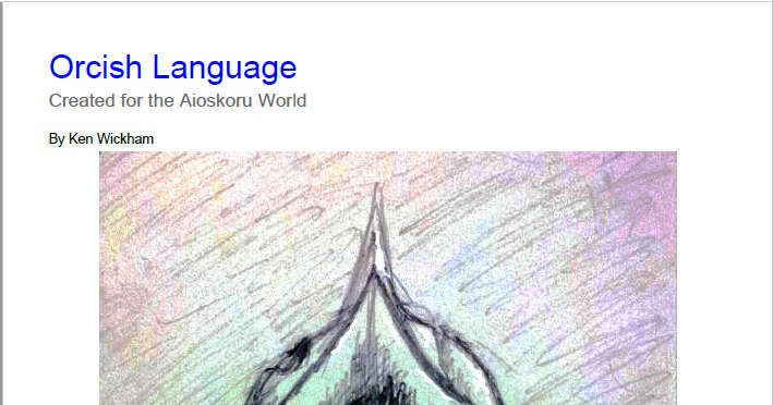 Orcish Language | RPG Item | RPGGeek