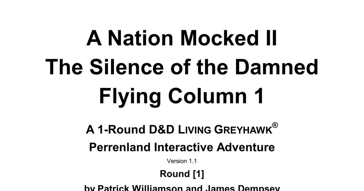 2.01: Flying Column 1 | RPG Item | RPGGeek