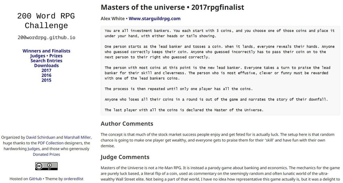 Masters of the Universe | RPG Item | RPGGeek