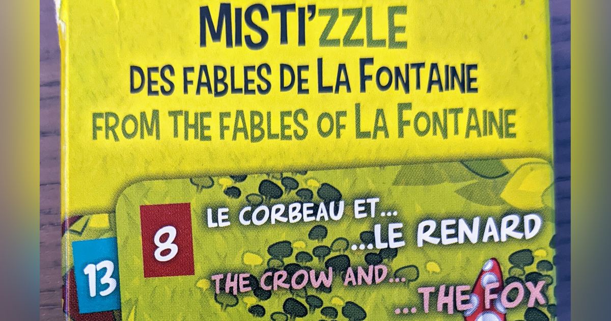Misti'zzle Of La Fontaine | Board Game | BoardGameGeek