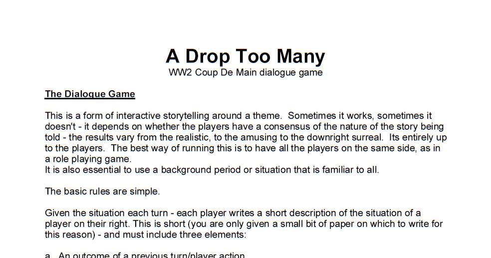 A Drop Too Many | Board Game | BoardGameGeek