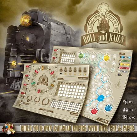 Kickstarter: Roll and Rails | Juegos Roll & Write | BoardGameGeek