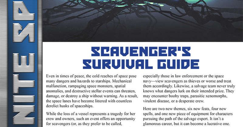 Infinite Space: Scavenger's Survival Guide | RPG Item | BoardGameGeek