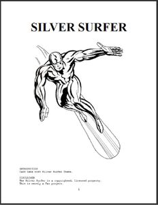 silver surfer coloring book