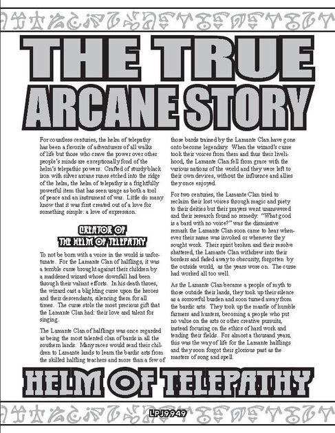 Helm of Telepathy | RPG Item | RPGGeek