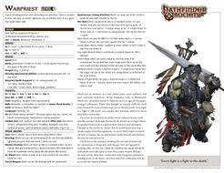 pathfinder warpriest