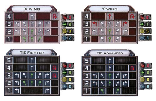 Maneuver Reference Sheet | Star Wars: X-Wing Miniatures Game