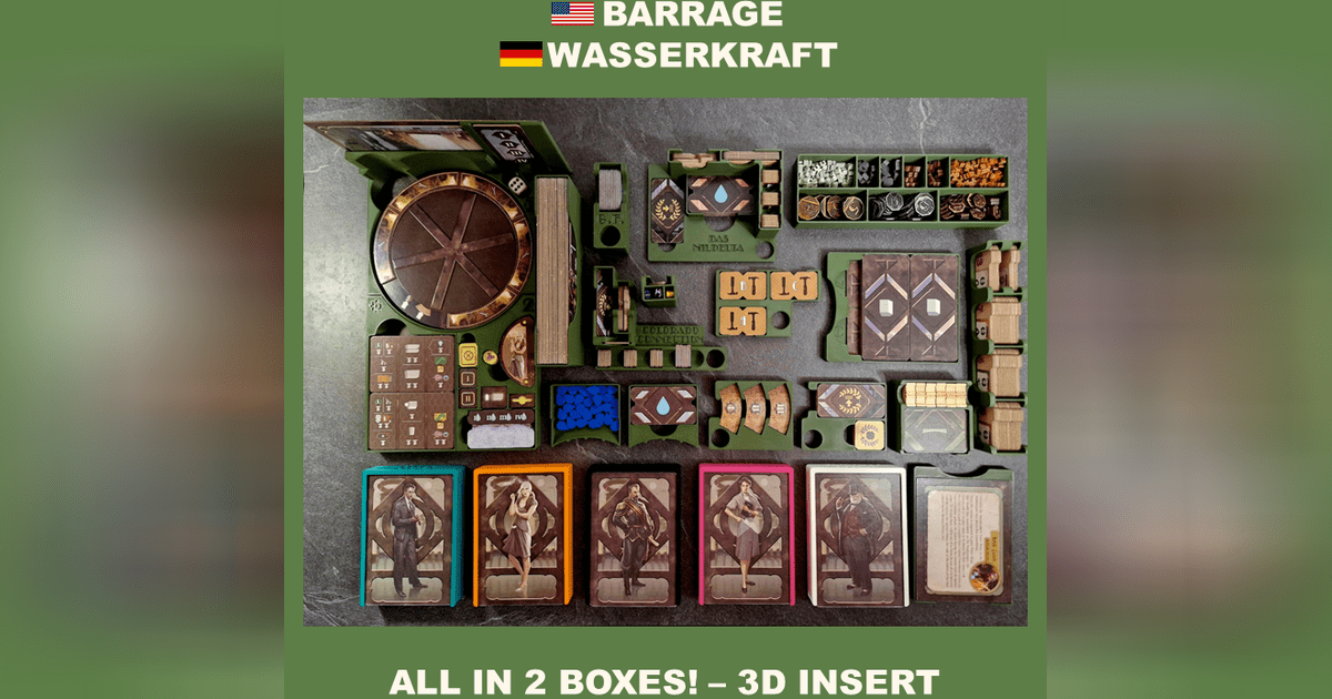 Barrage: SL-3D Insert | Board Game Accessory | BoardGameGeek