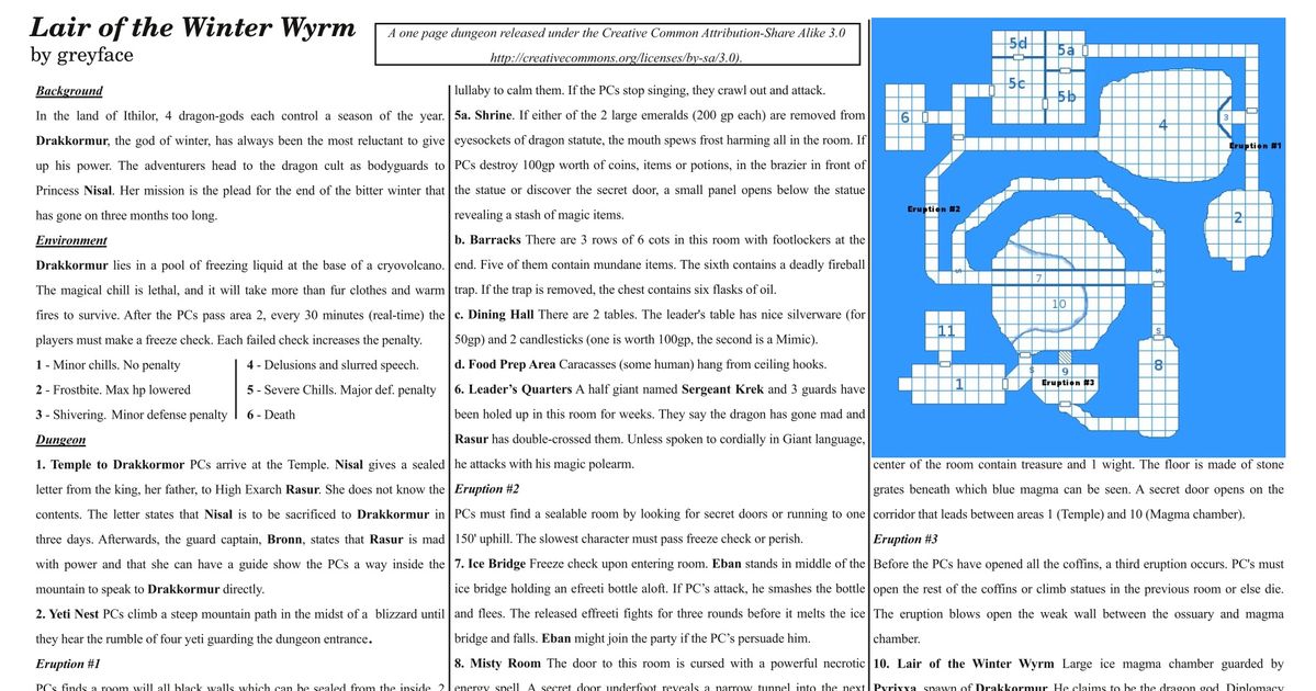 Lair of the Winter Wyrm | RPG Item | RPGGeek
