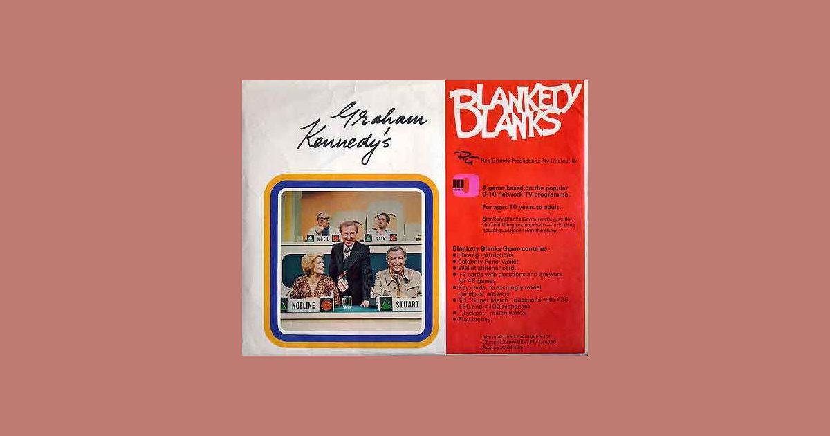 Graham Kennedy's Blankety Blanks | Board Game | BoardGameGeek