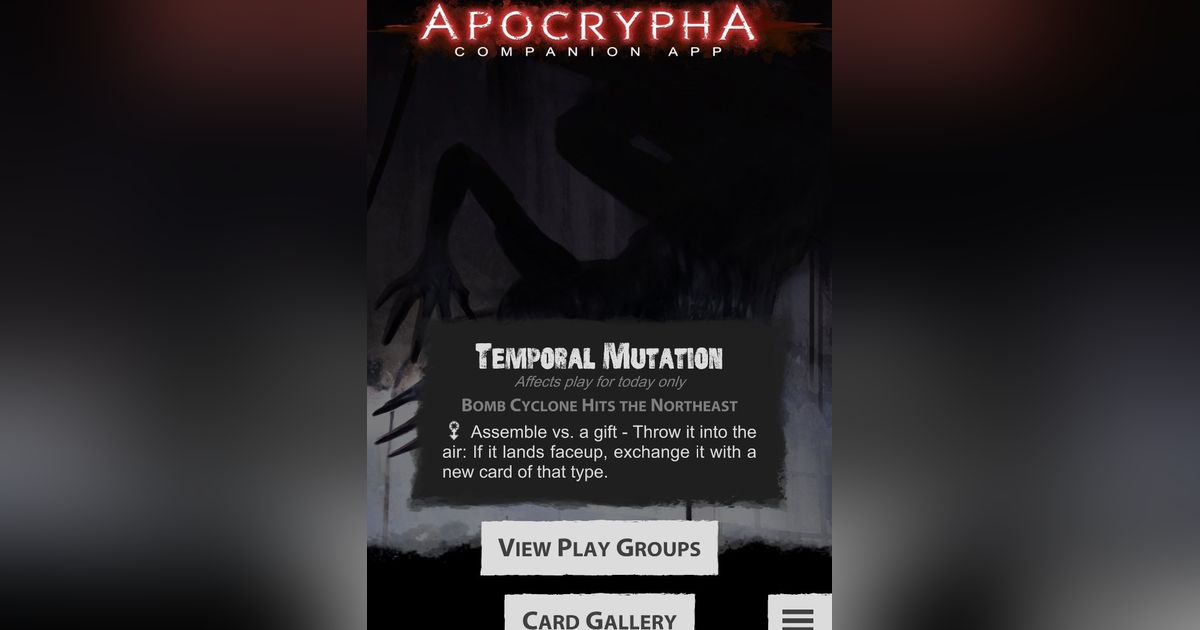 Apocrypha Adventure Card Game: Apocrypha X1 Companion App | Board Game ...