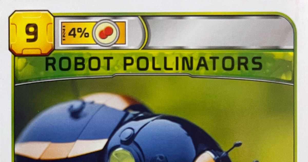 Terraforming Mars: Robot Pollinators Promo Card | Board Game ...
