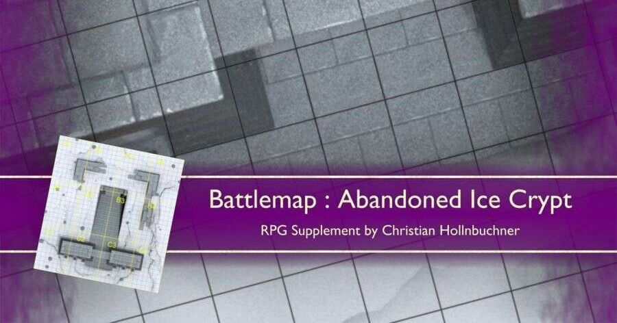 Battlemap: Abandoned Ice Crypt | RPG Item | RPGGeek