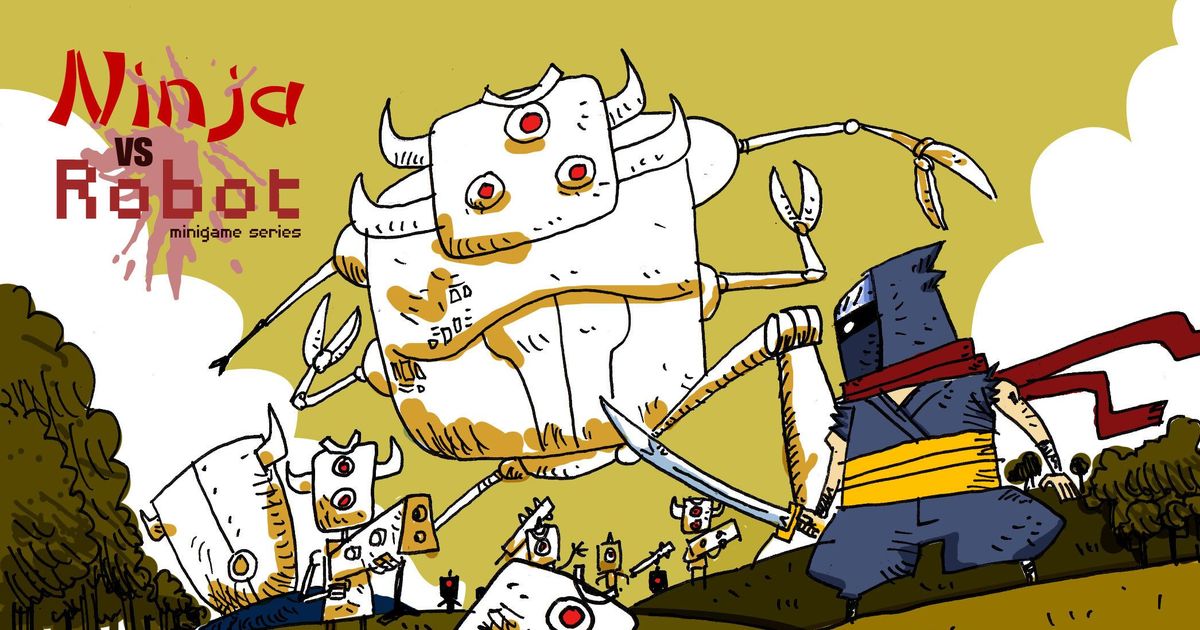 Ninja vs Robot | Board Game | BoardGameGeek