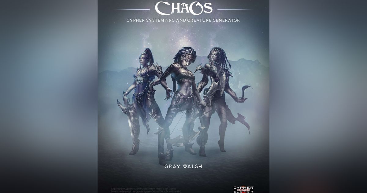 Chaos Cypher System NPC and Creature Generator | RPG Item | RPGGeek