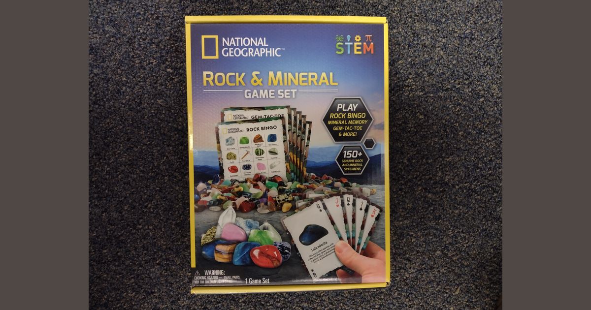 National Geographic Rock & Mineral Game Set Review | Gaming Bits: Board ...
