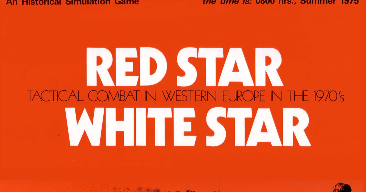 Red Star/White Star: Tactical Combat in Europe in the 1970's | Board ...