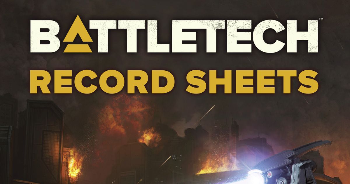 Battletech: Record Sheets – Jihad | Board Game | BoardGameGeek