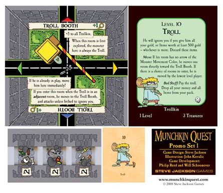 What are the rules for this? | Munchkin Quest: Promo Set 1