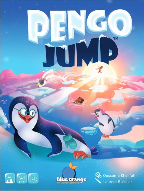 Family Game Night: Ice Hoppers review by Board Game Gumbo | Pengo Jump