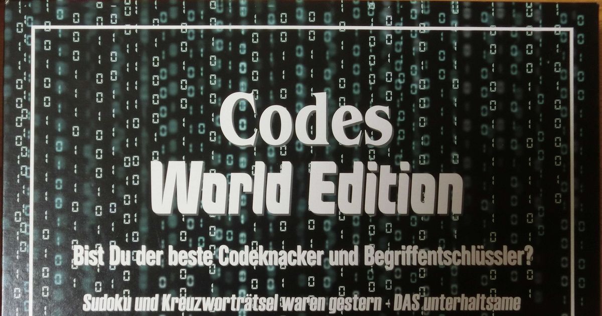 Codes: World Edition | Board Game | BoardGameGeek