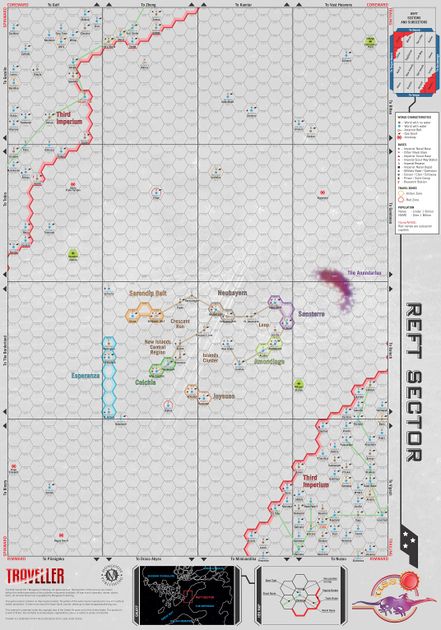 Reft Sector Map Pack | RPG Item | RPGGeek
