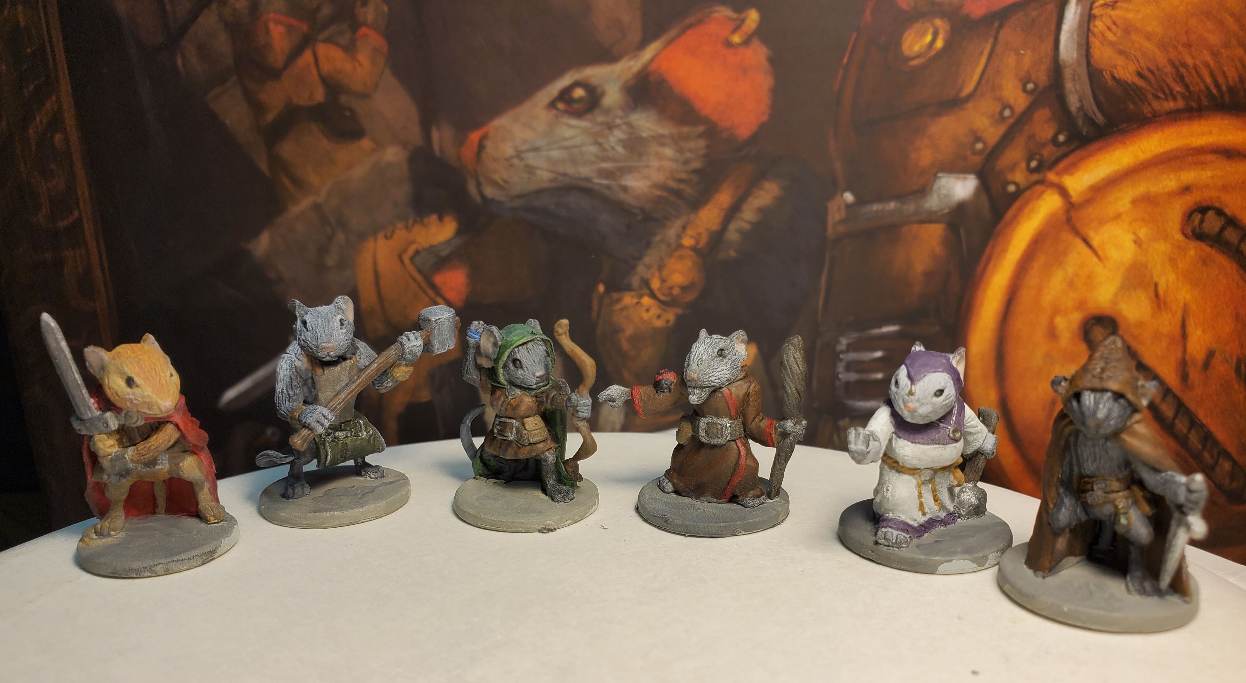 My first attempt at miniature painting | Mice and Mystics