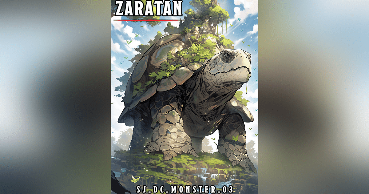 SJ-DC-MONSTER-03: Zaratan | RPG Item | RPGGeek
