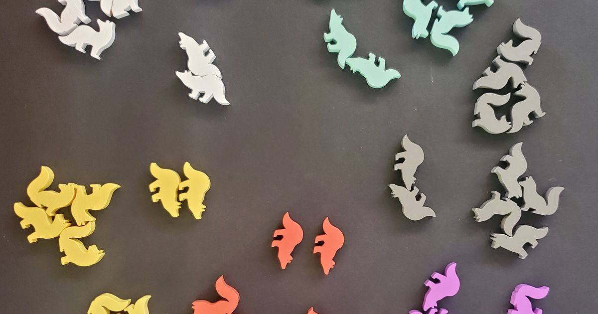 The Fox Experiment: Wooden Fox Meeples | Board Game Accessory ...