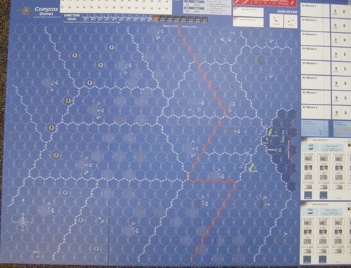 Revised map and arrival chart | Carrier Battle: Philippine Sea