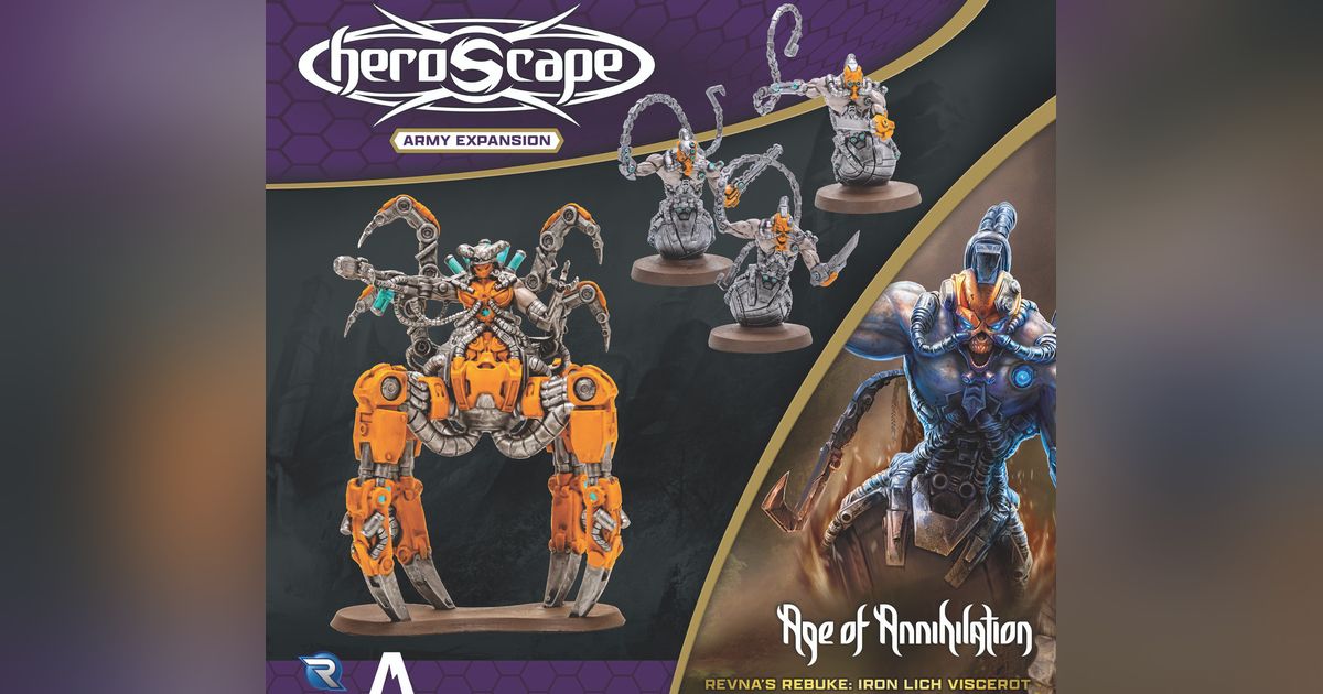 Heroscape: Revna's Rebuke – Iron Lich Viscerot and Necrotech ...